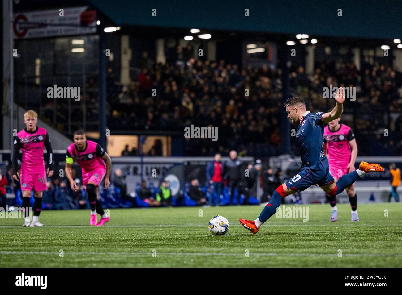 Kirkcaldy, Scotland. 22 December 2023. Lewis Vaughan (10 - Raith Rovers ...
