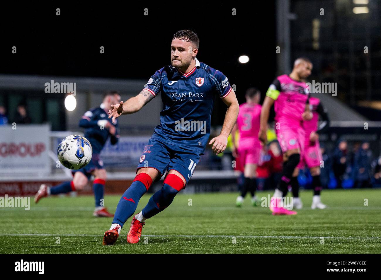 Kirkcaldy, Scotland. 22 December 2023. Lewis Vaughan (10 - Raith Rovers ...