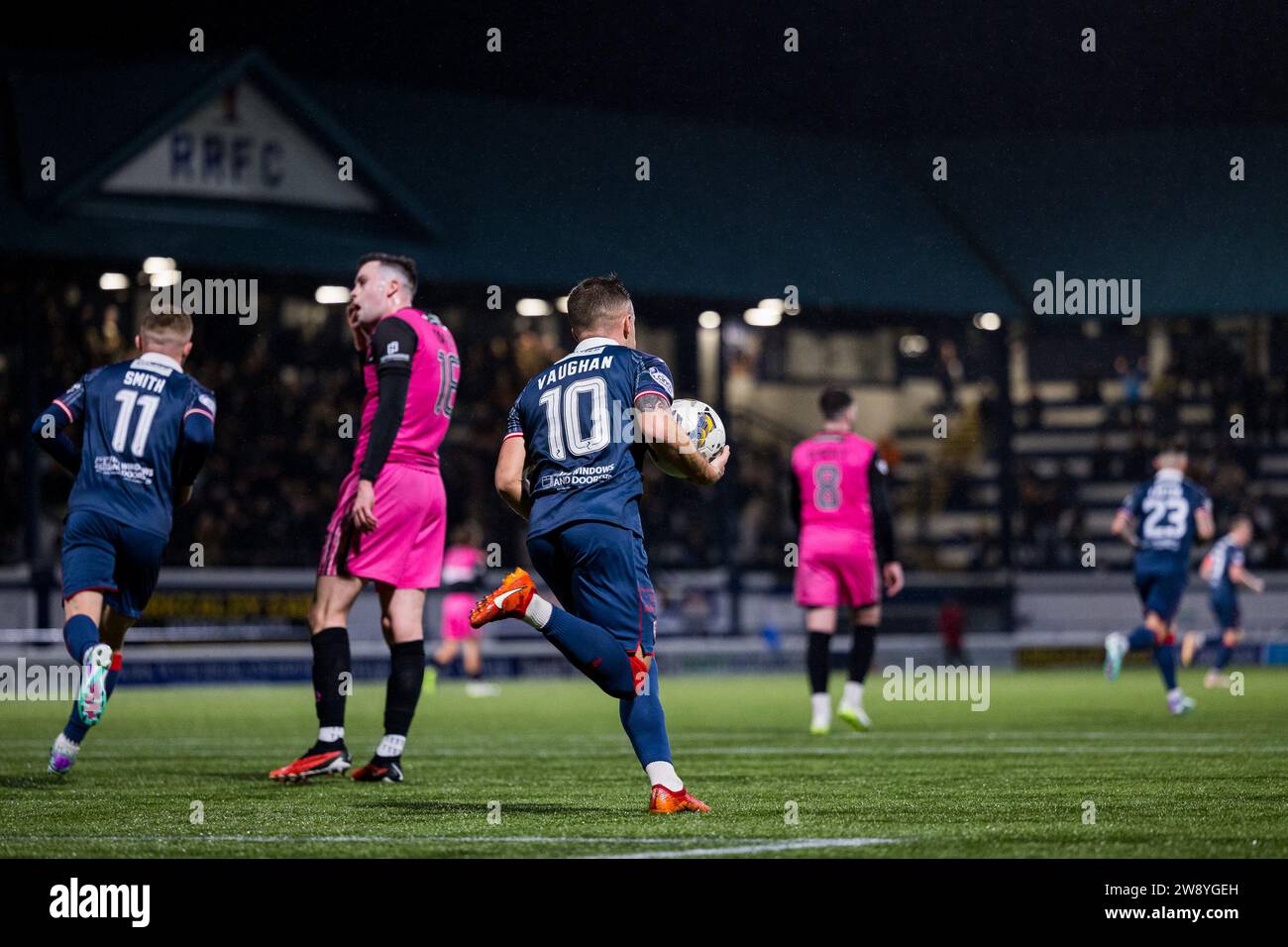 Kirkcaldy, Scotland. 22 December 2023. Lewis Vaughan (10 - Raith Rovers ...