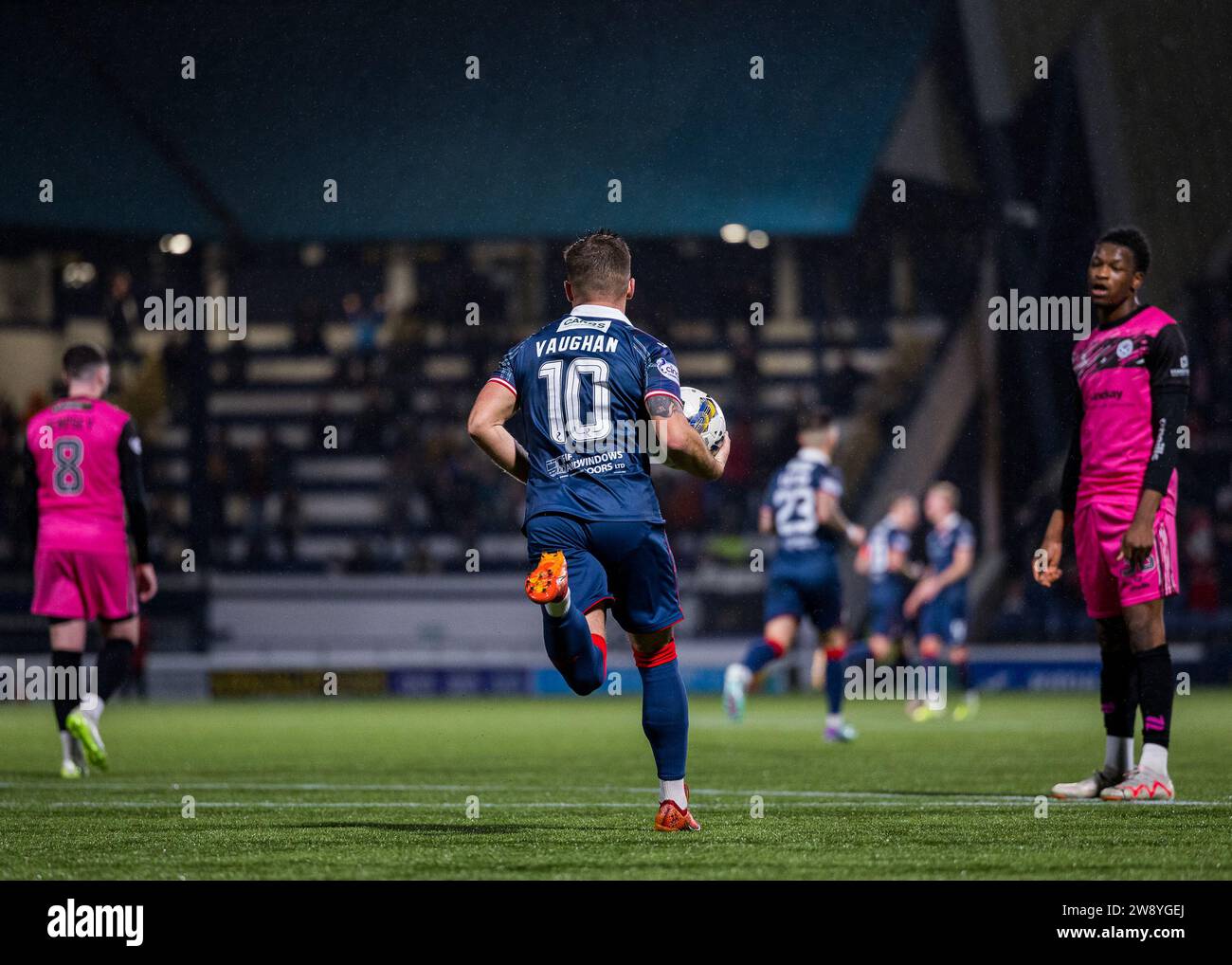 Kirkcaldy, Scotland. 22 December 2023. Lewis Vaughan (10 - Raith Rovers ...