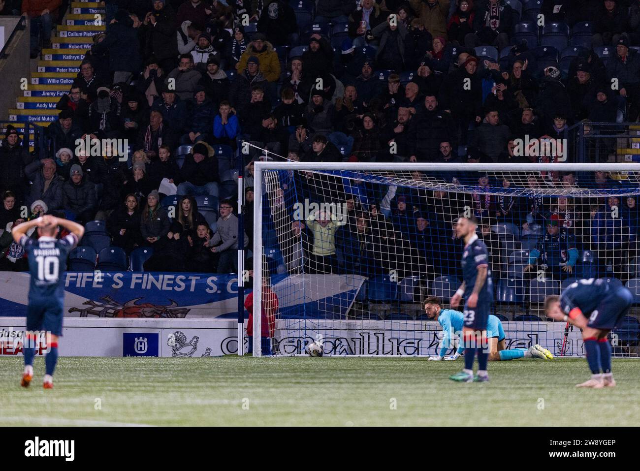 Kirkcaldy, Scotland. 22 December 2023. A mistake by Kevin Dabrowski (1 ...