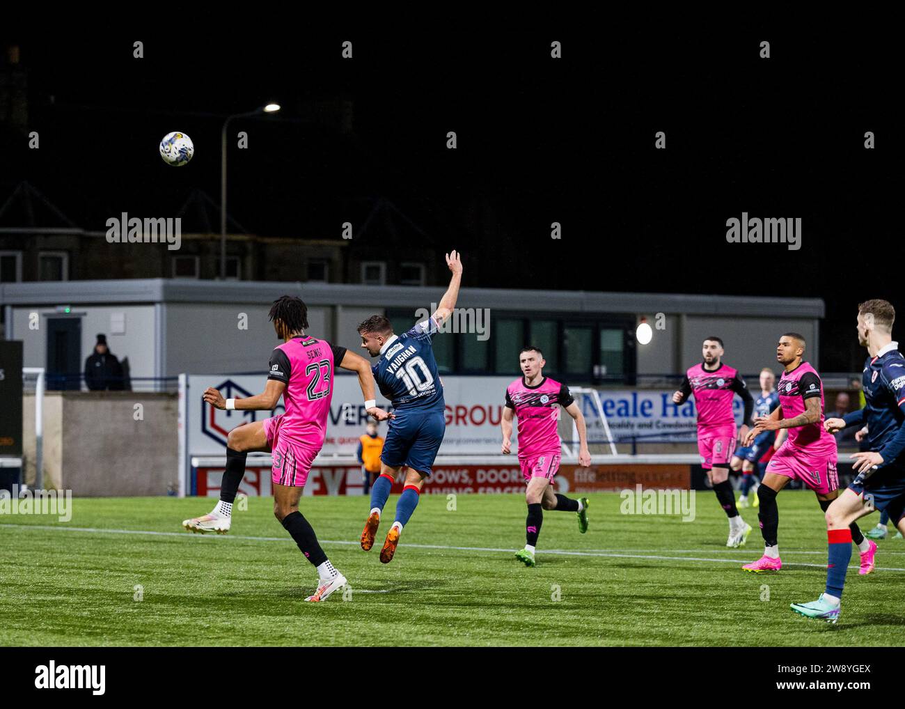 Kirkcaldy, Scotland. 22 December 2023. Lewis Vaughan (10 - Raith Rovers ...