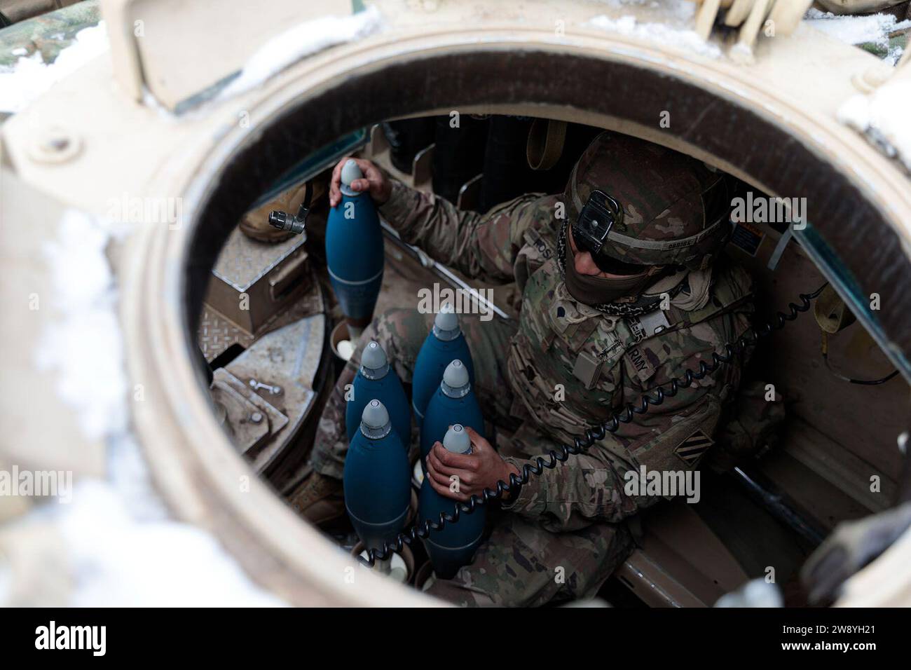 Nov 28, 2023 - Pabrade Training Area, Lithuania - A U.S. Army Soldier ...