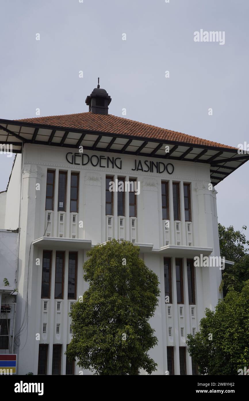 old city of jakarta, december 19, 2023 - close view of the jasindo ...