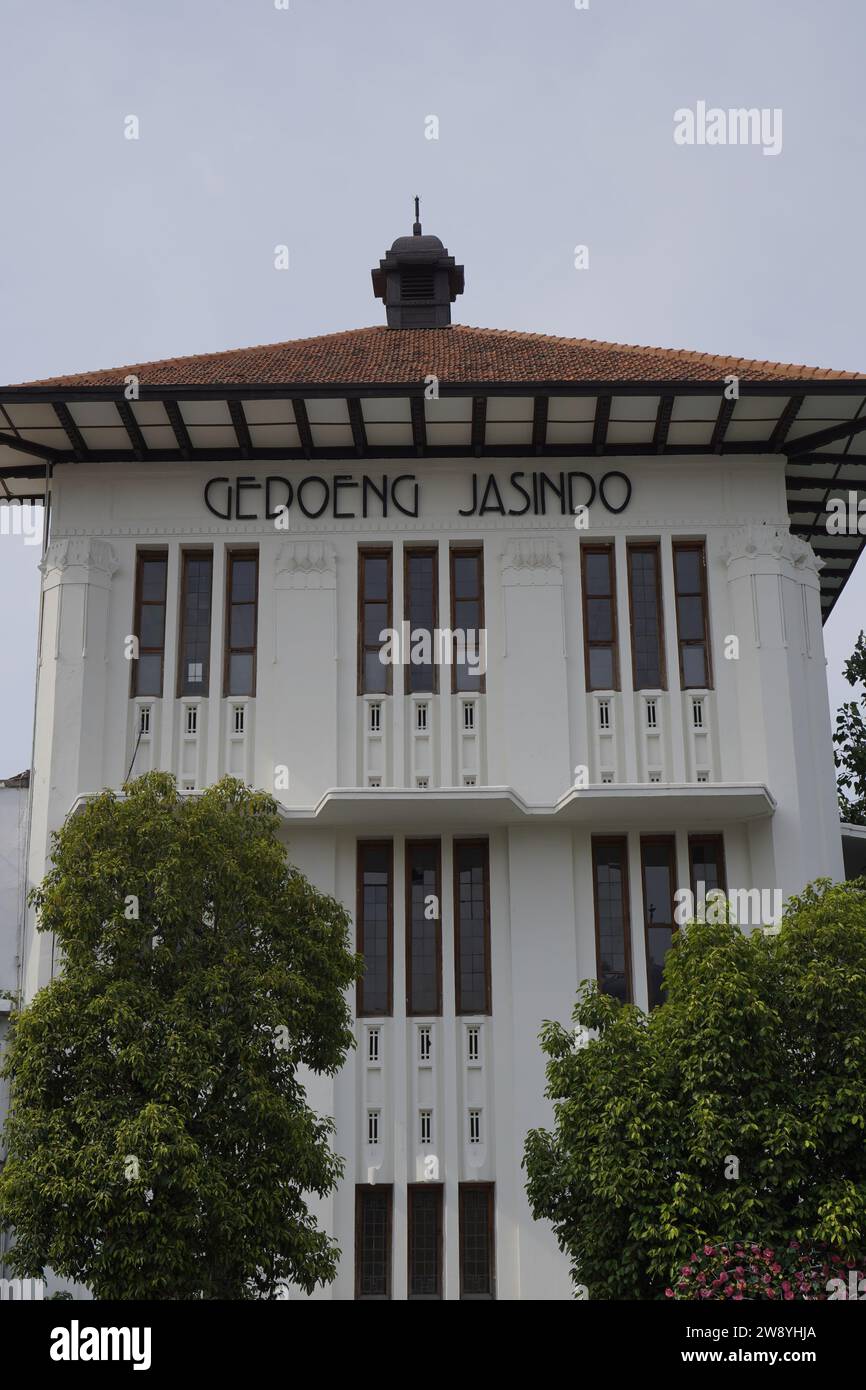 old city of jakarta, december 19, 2023 - close view of the jasindo ...