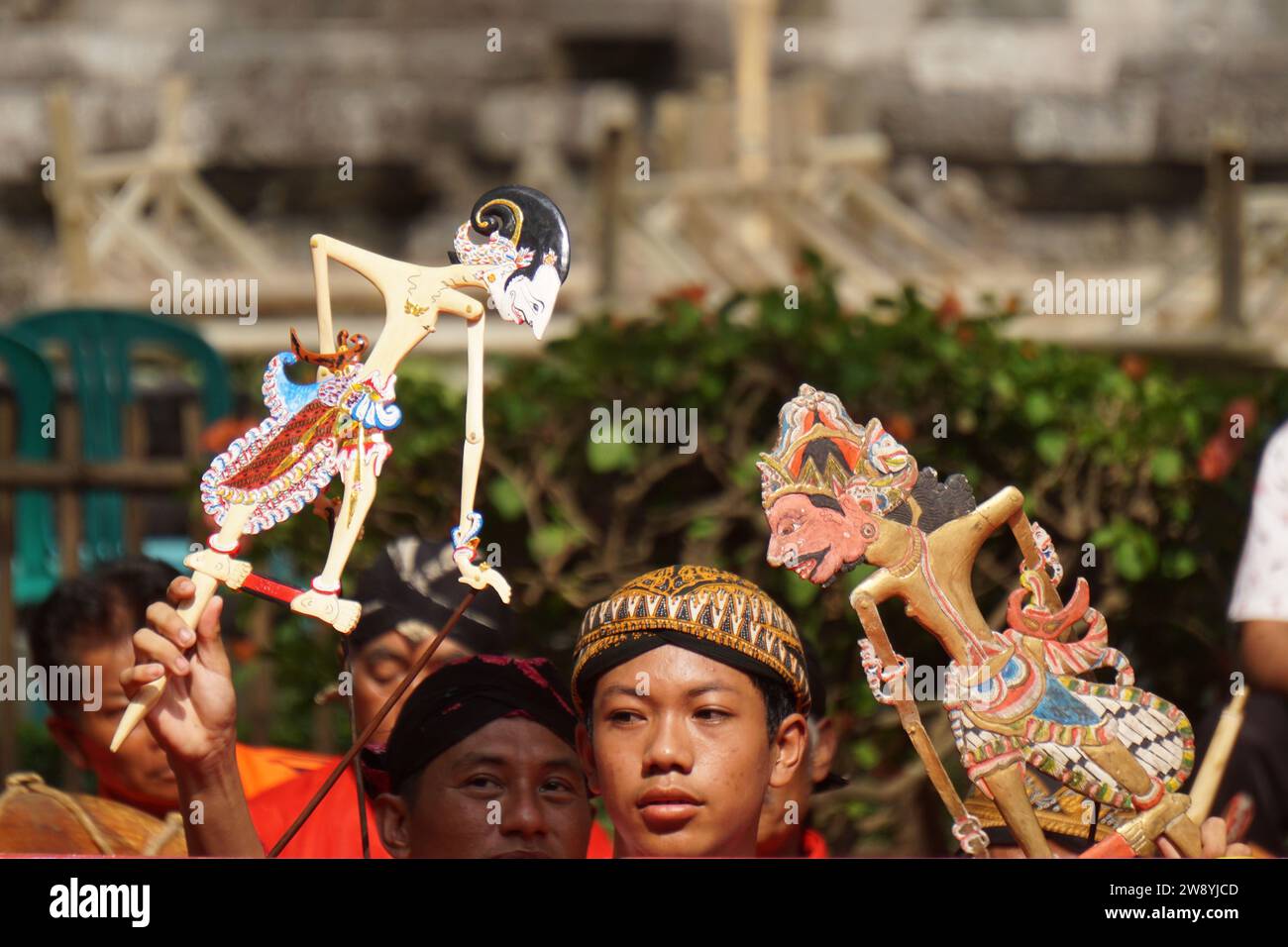 Shadow puppet show (wayang krucil). Wayang krucil is a wayang ...