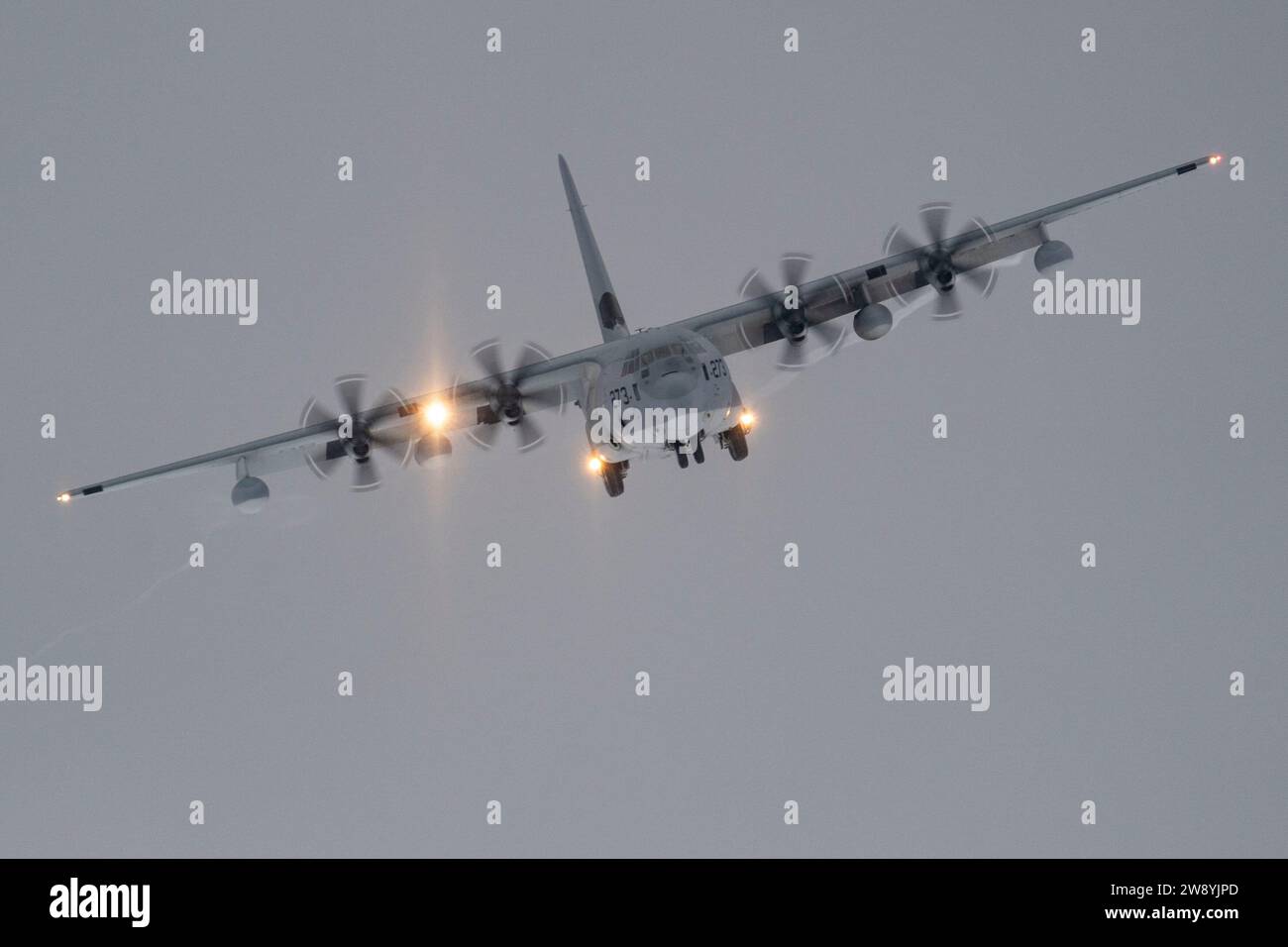 A Marine Corps KC-130J Super Hercules assigned to Marine Aerial ...