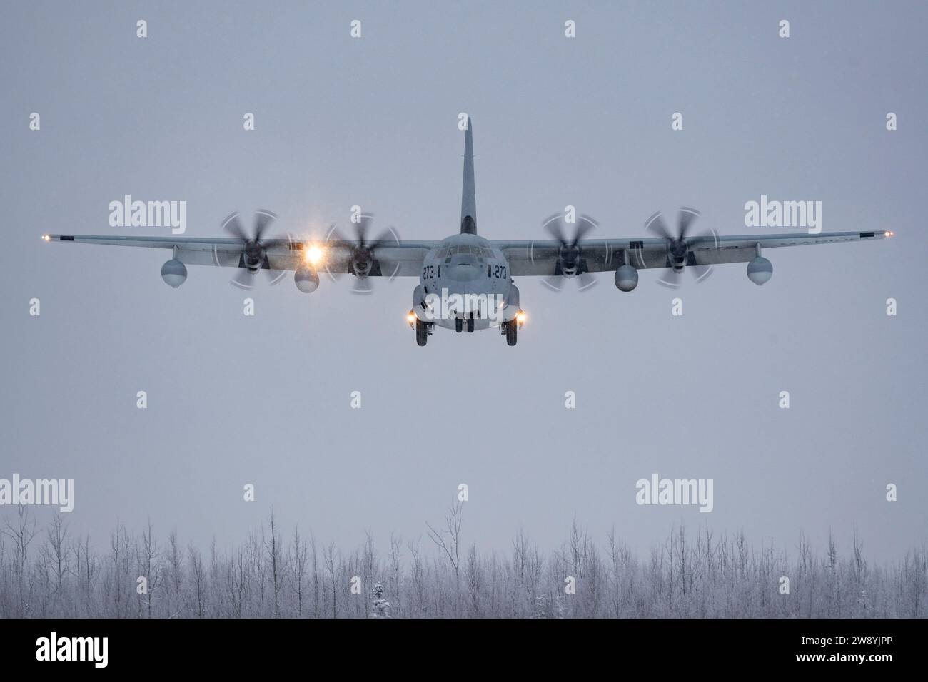A Marine Corps KC-130J Super Hercules assigned to Marine Aerial ...