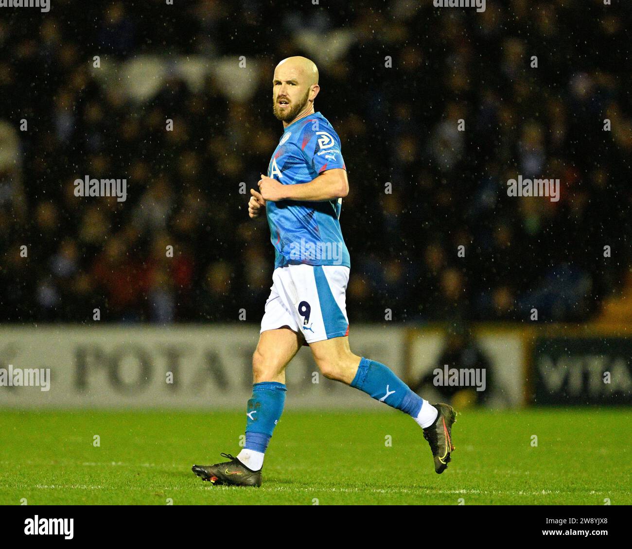 Paddy Madden 9# of Stockport County Football Club, during the Sky Bet ...