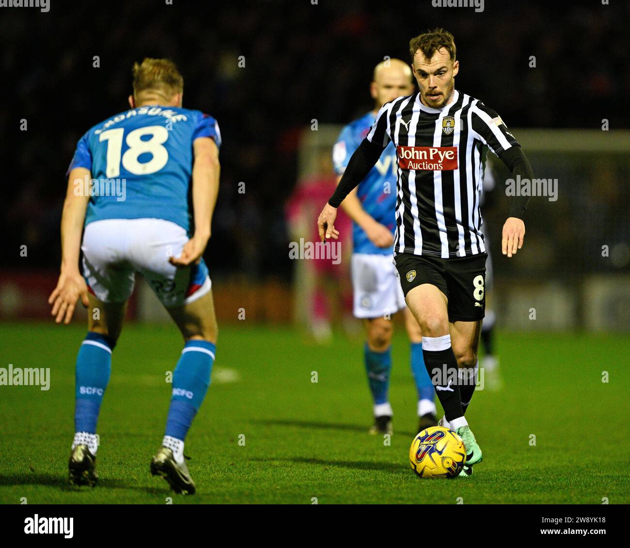 Stockport, UK. 22nd Dec, 2023. Sam Austin 8# of Notts County Football ...