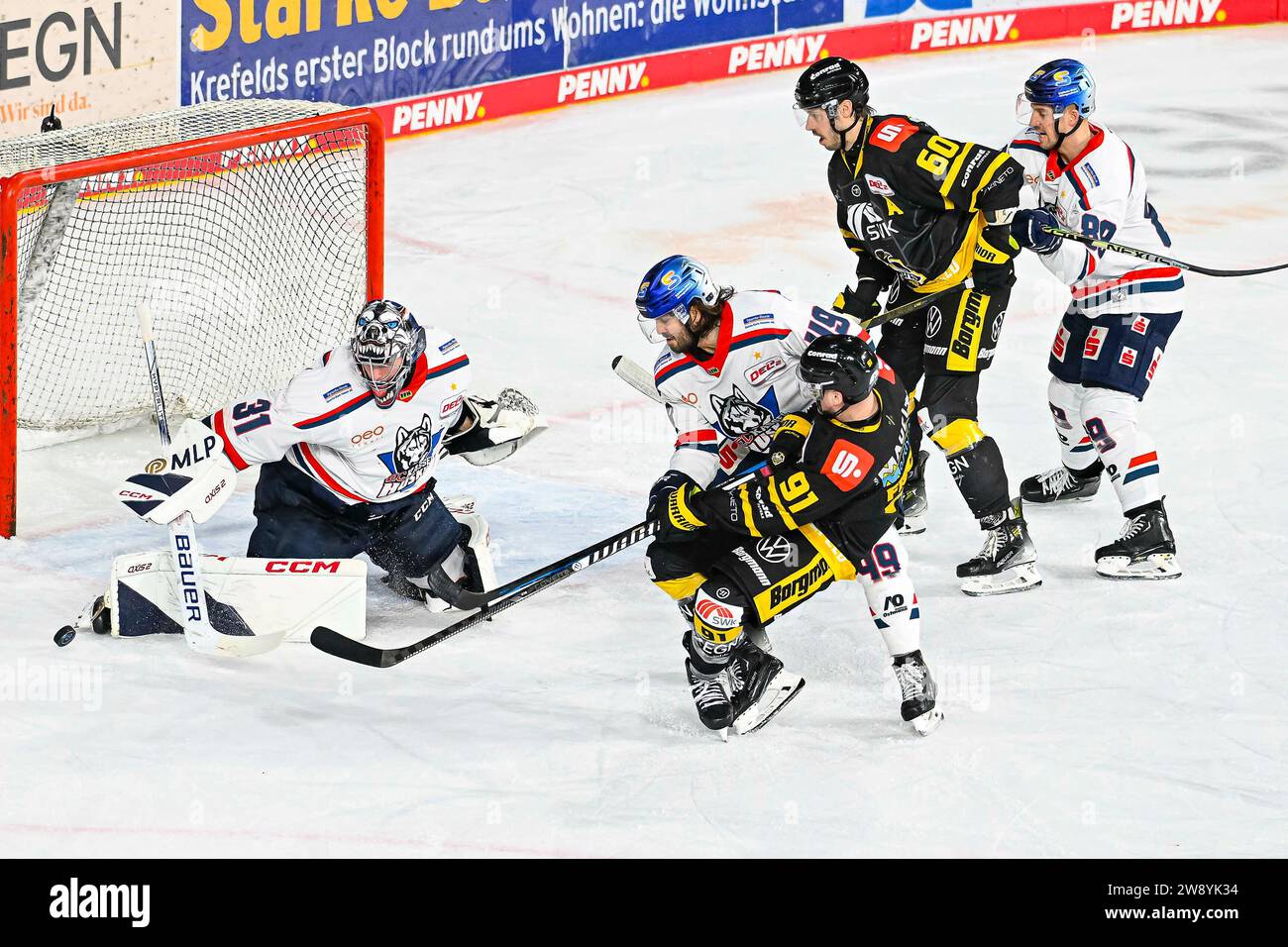Eishockey - DEL 2: Krefeld Pinguine vs Kassel Huskies am 22.12.2023 in ...
