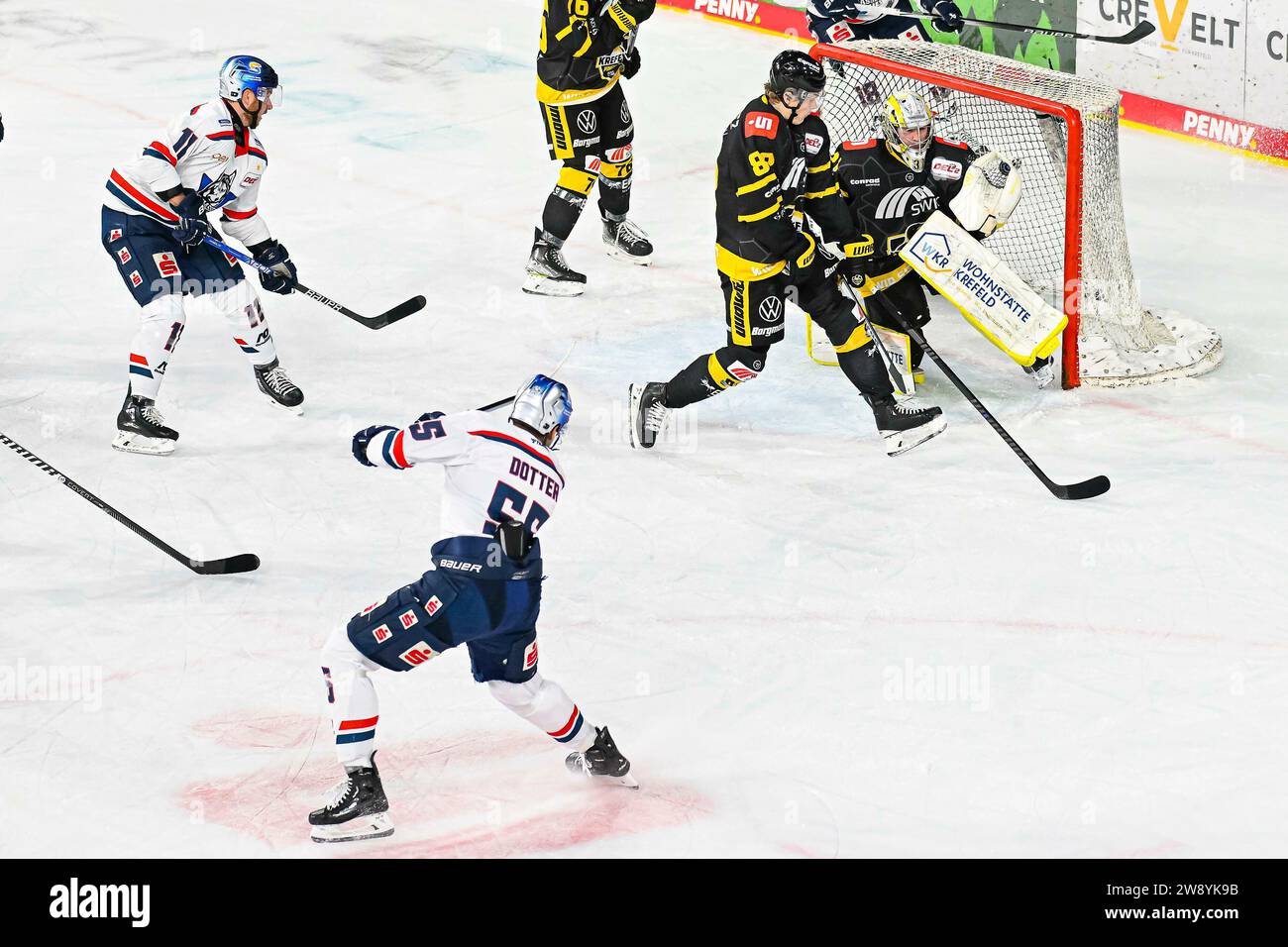 Eishockey - DEL 2: Krefeld Pinguine vs Kassel Huskies am 22.12.2023 in ...