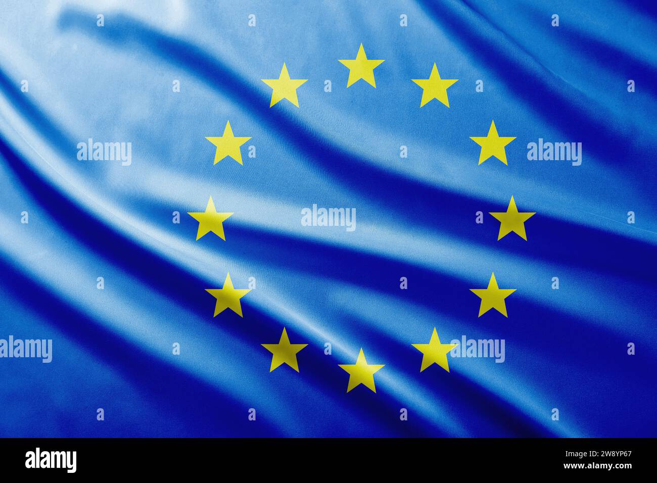 National flag of European Union. Symbol of Europe Stock Photo - Alamy