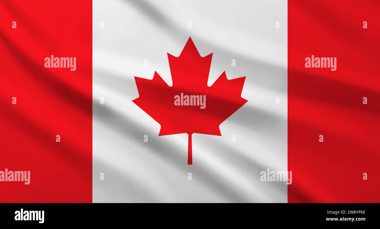 One flag of Canada. National country symbol Stock Photo - Alamy