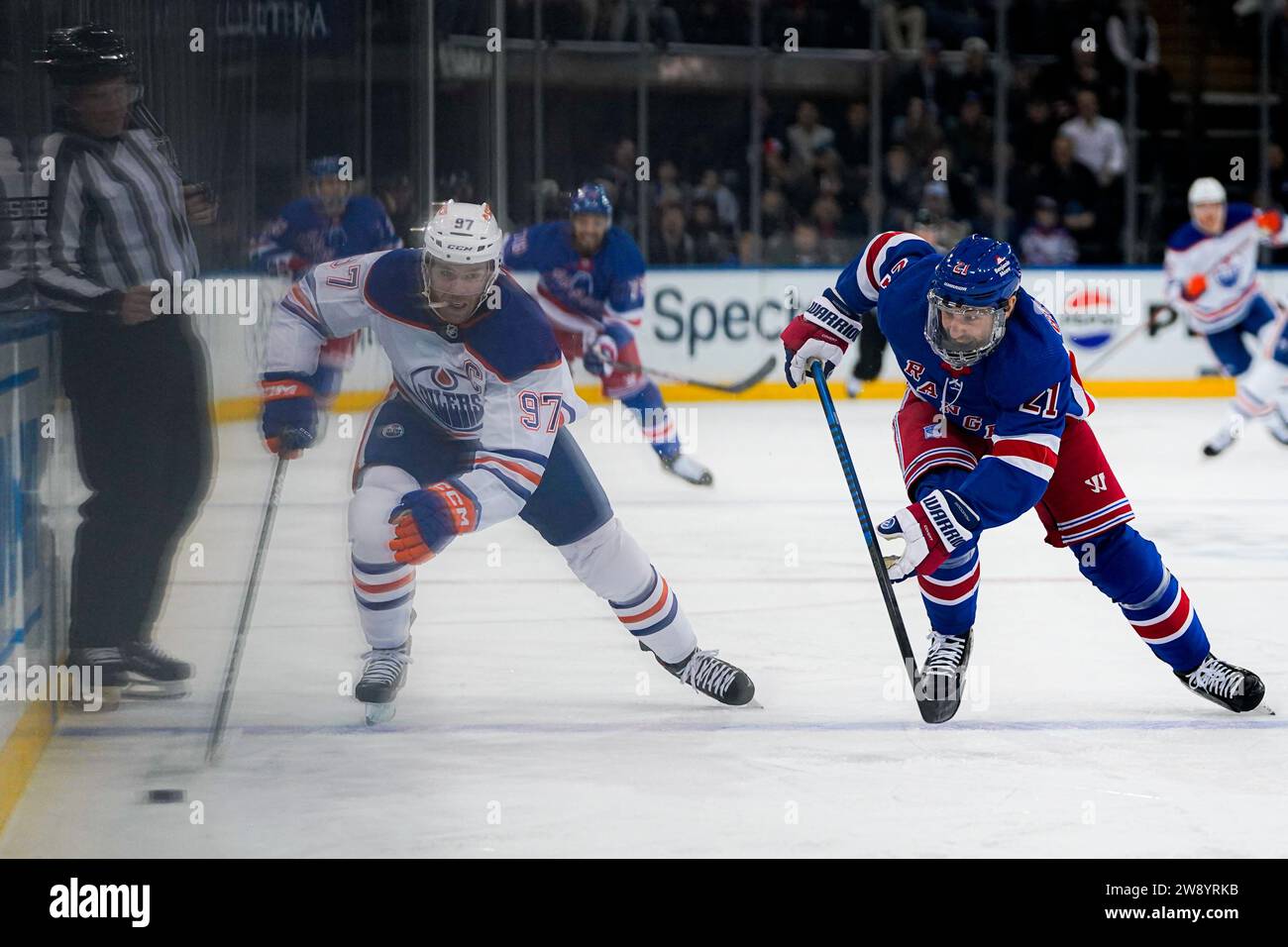 New York Rangers center Barclay Goodrow and Edmonton Oilers center ...