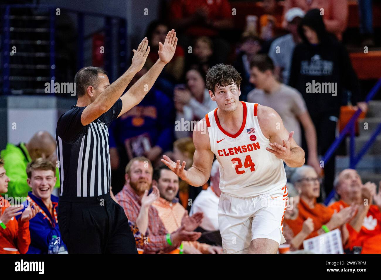 December 22, 2023: Clemson Tigers PJ Hall (24) celebrates after a three ...