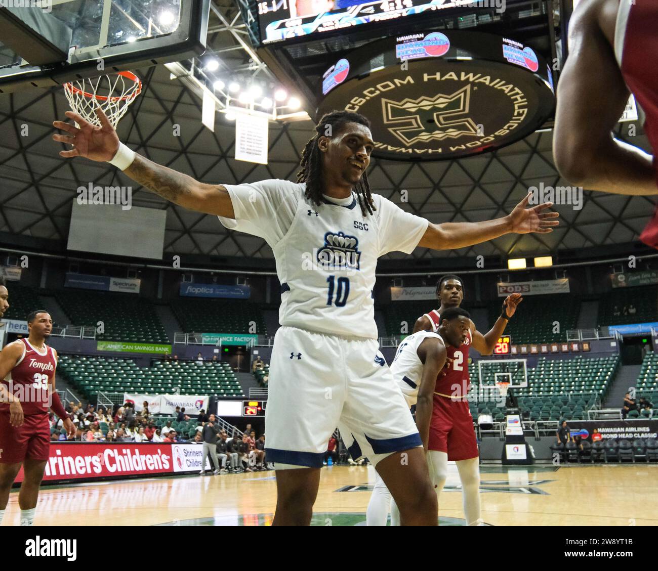 Honolulu, Hawaii, USA. 22nd Dec, 2023. Old Dominion guard Tyrone ...