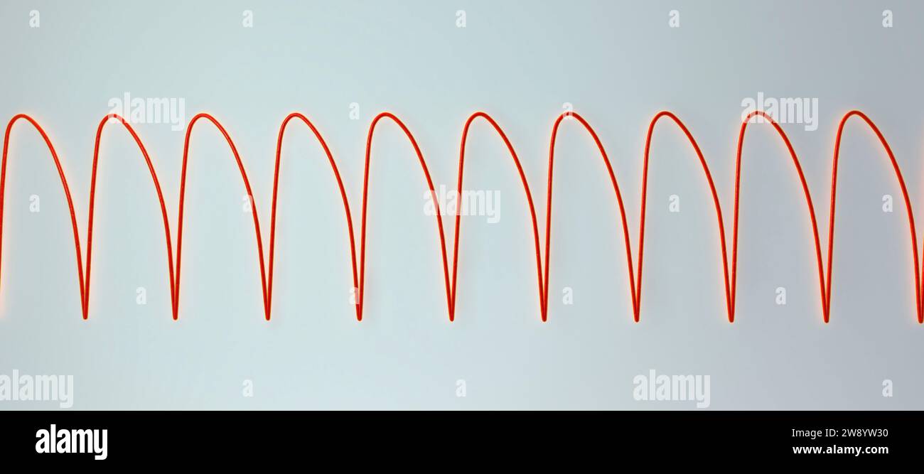 Ventricular tachycardia heartbeat rhythm, illustration Stock Photo - Alamy