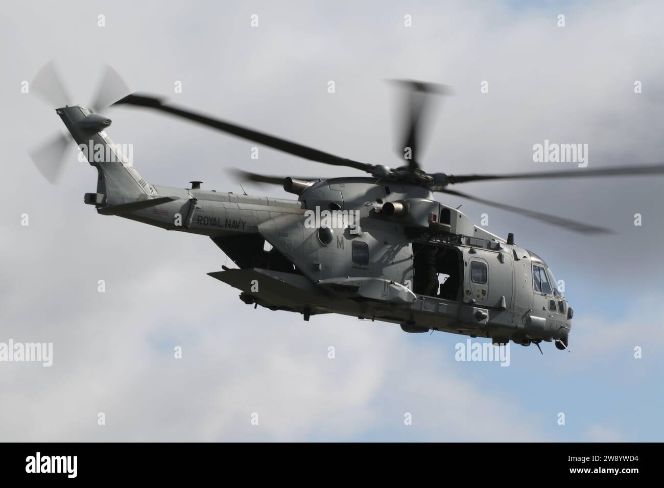 ZJ128, an AgustaWestland Merlin HC4 helicopter operated by the UK's ...