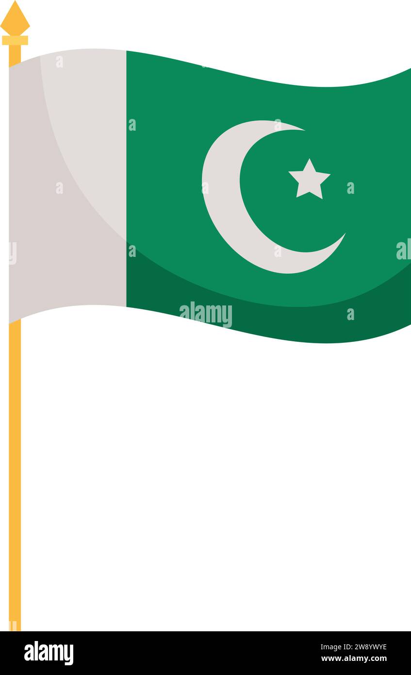 pakistan flag design vector isolated Stock Vector Image & Art - Alamy
