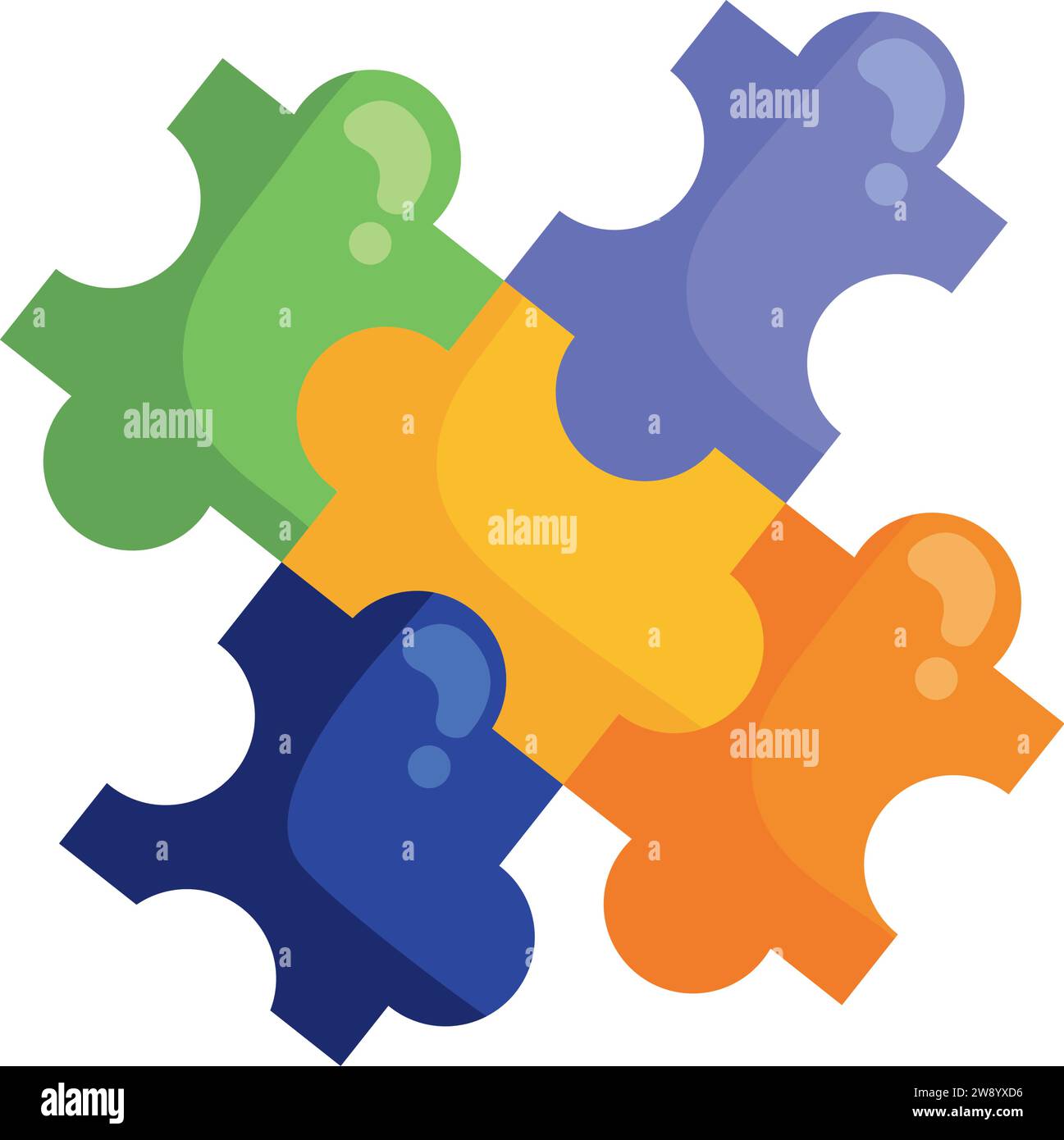 down syndrome puzzles vector isolated Stock Vector Image & Art - Alamy