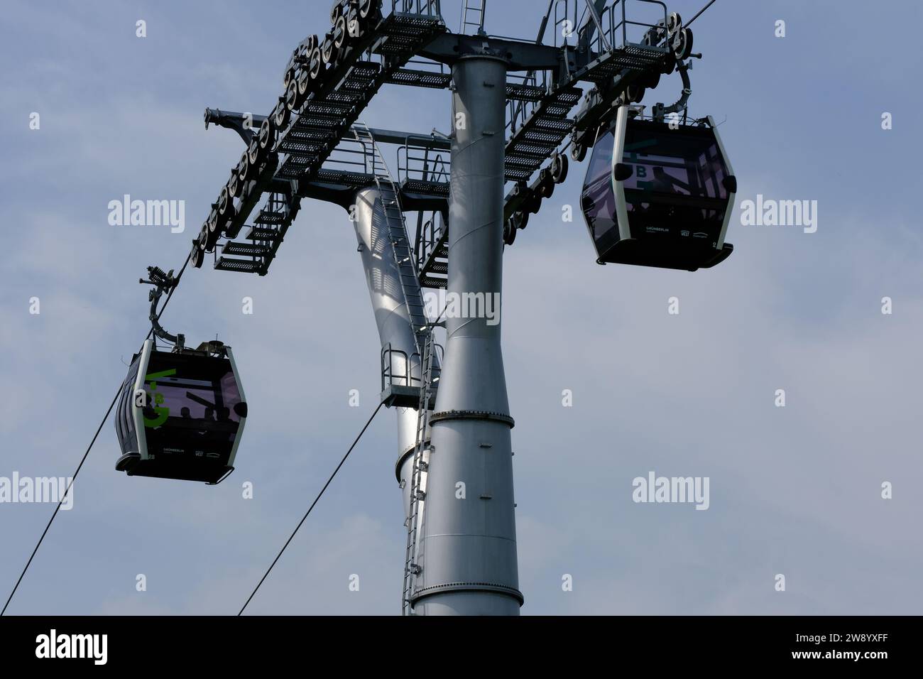 Berlin Germany - Gardens of the World - Mountain Cable Car Stock Photo ...