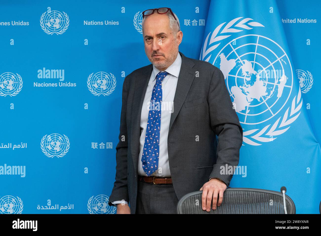 Stephane Dujarric, spokesperson for SG attends Secretary-General ...