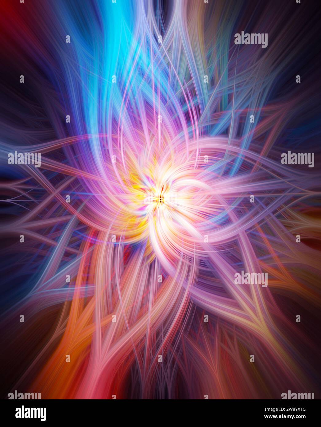 Colorful radiating ethereal lotus energy vortex background Stock Photo ...