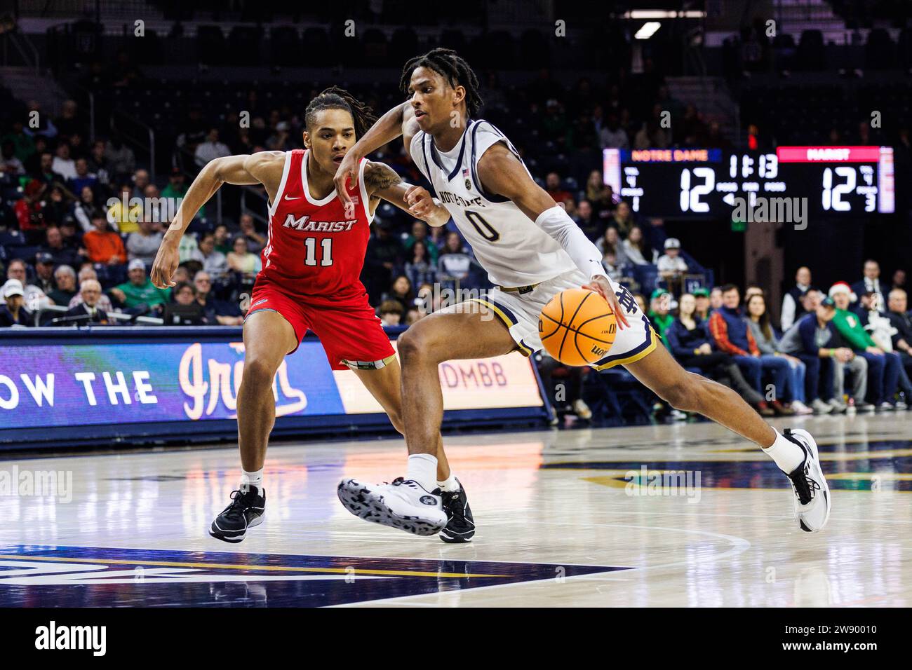 South Bend, Indiana, USA. 22nd Dec, 2023. Notre Dame forward Carey ...