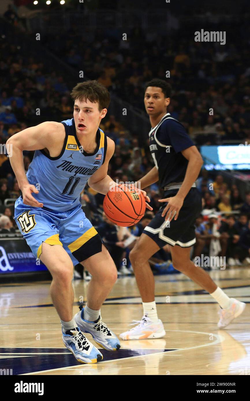 MILWAUKEE, WI - DECEMBER 22: Marquette Golden Eagles guard Tyler Kolek ...