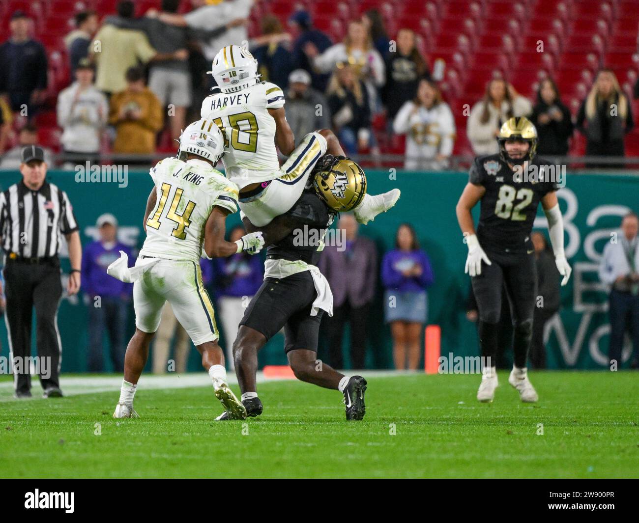 December 22, 2023: Georgia Tech defensive back Ahmari Harvey (18 ...
