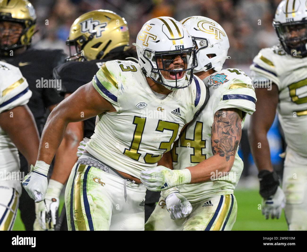 Tampa, USA. 22nd Dec, 2023. December 22, 2023: Georgia Tech linebacker ...