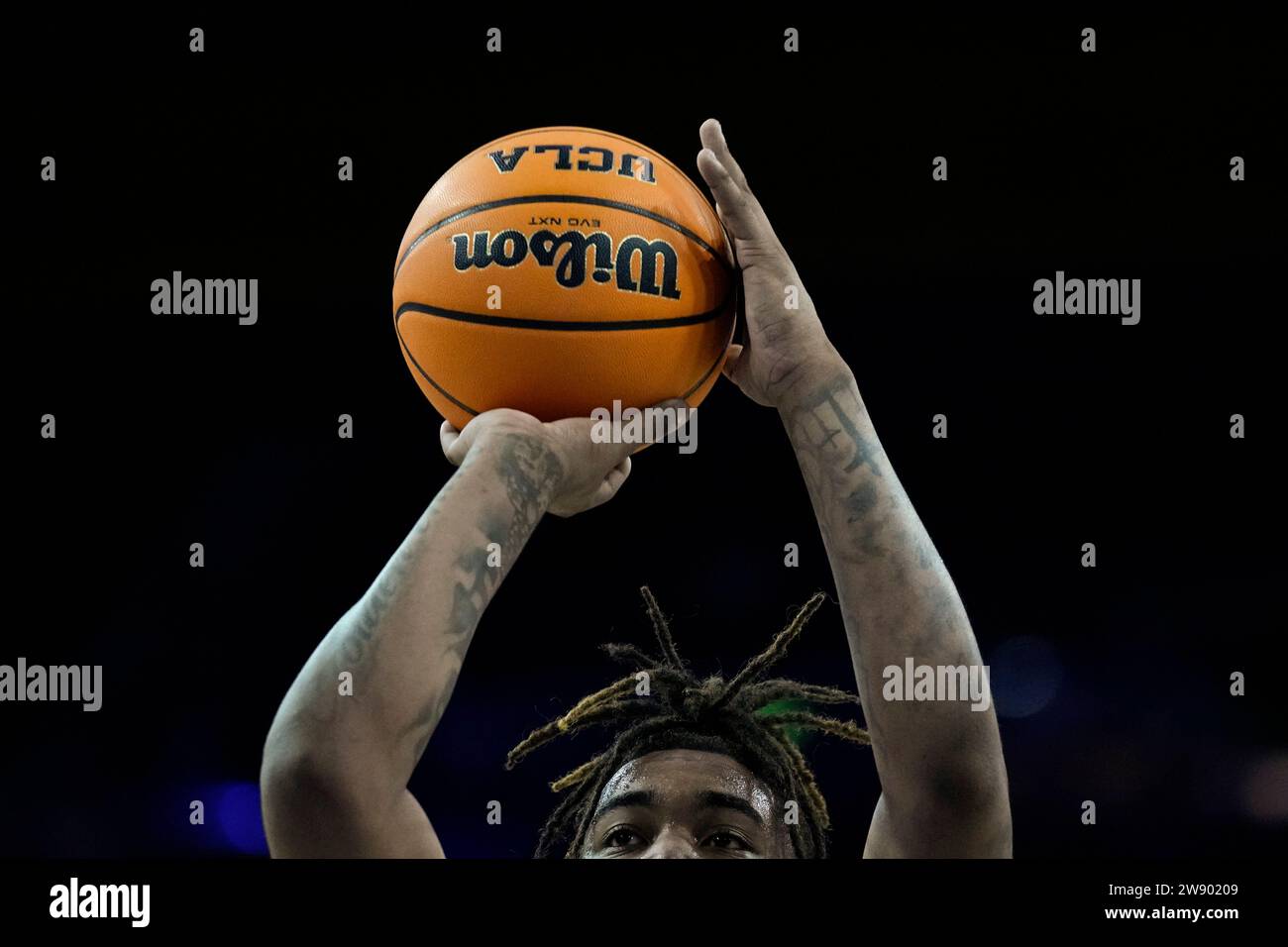 UCLA guard Brandon Williams shoots a free-throw during the second half ...