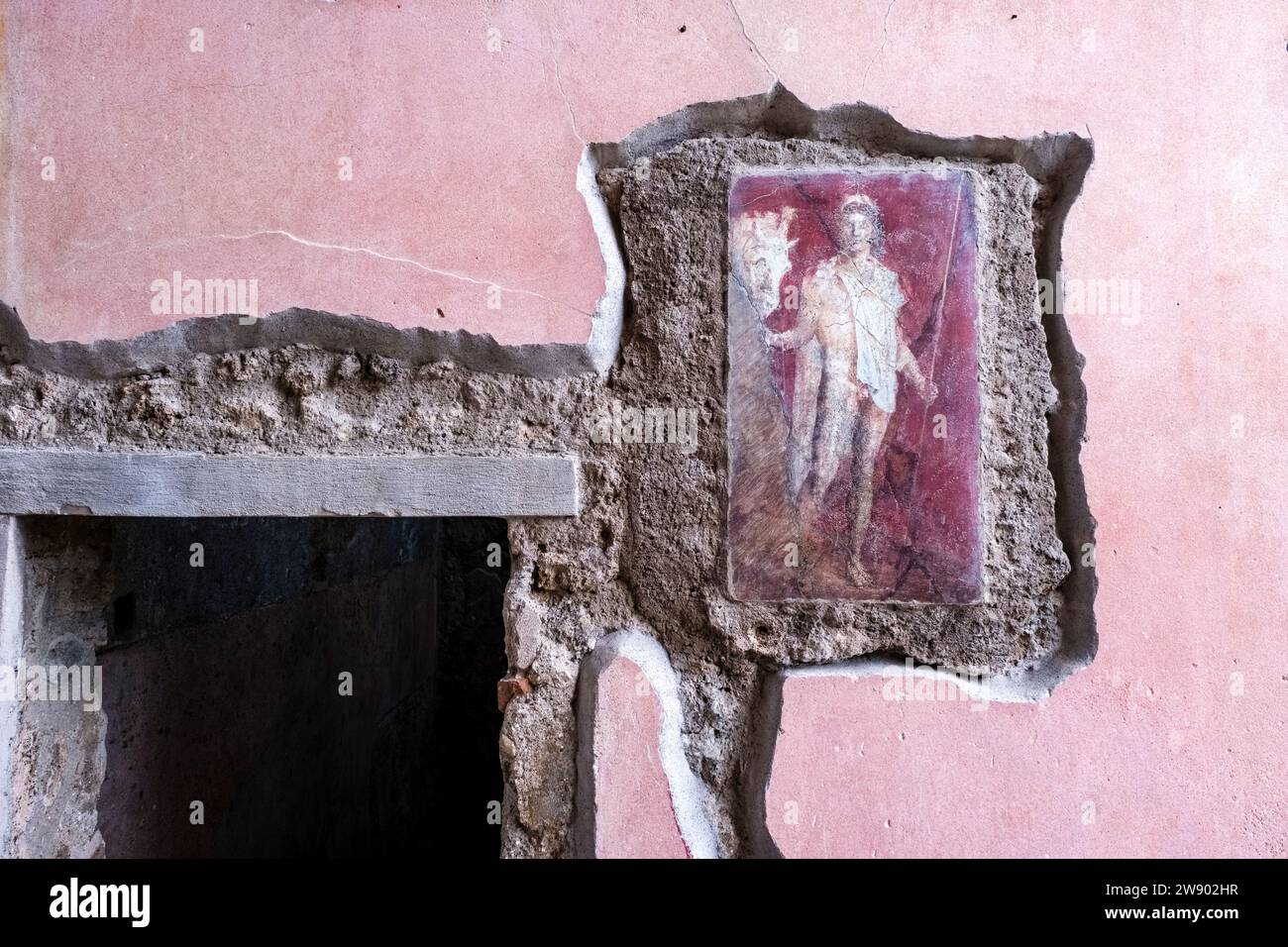 Ruins of the Casa dei Dioscuri in the archaeological site of Pompeii ...