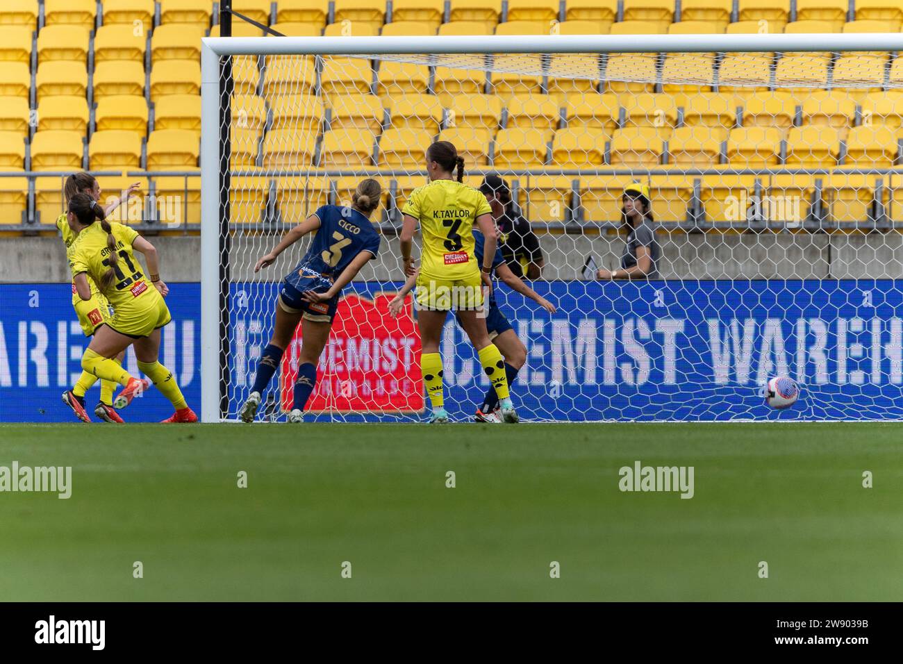 December 23, 2023: Hope Breslin (11, Wellington Phoenix) scores ...