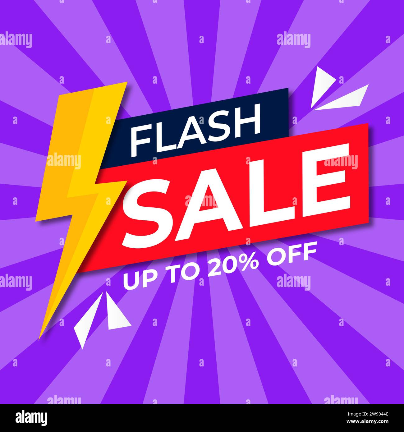 flash sale banner template. flash sale offer banner design Stock Vector ...