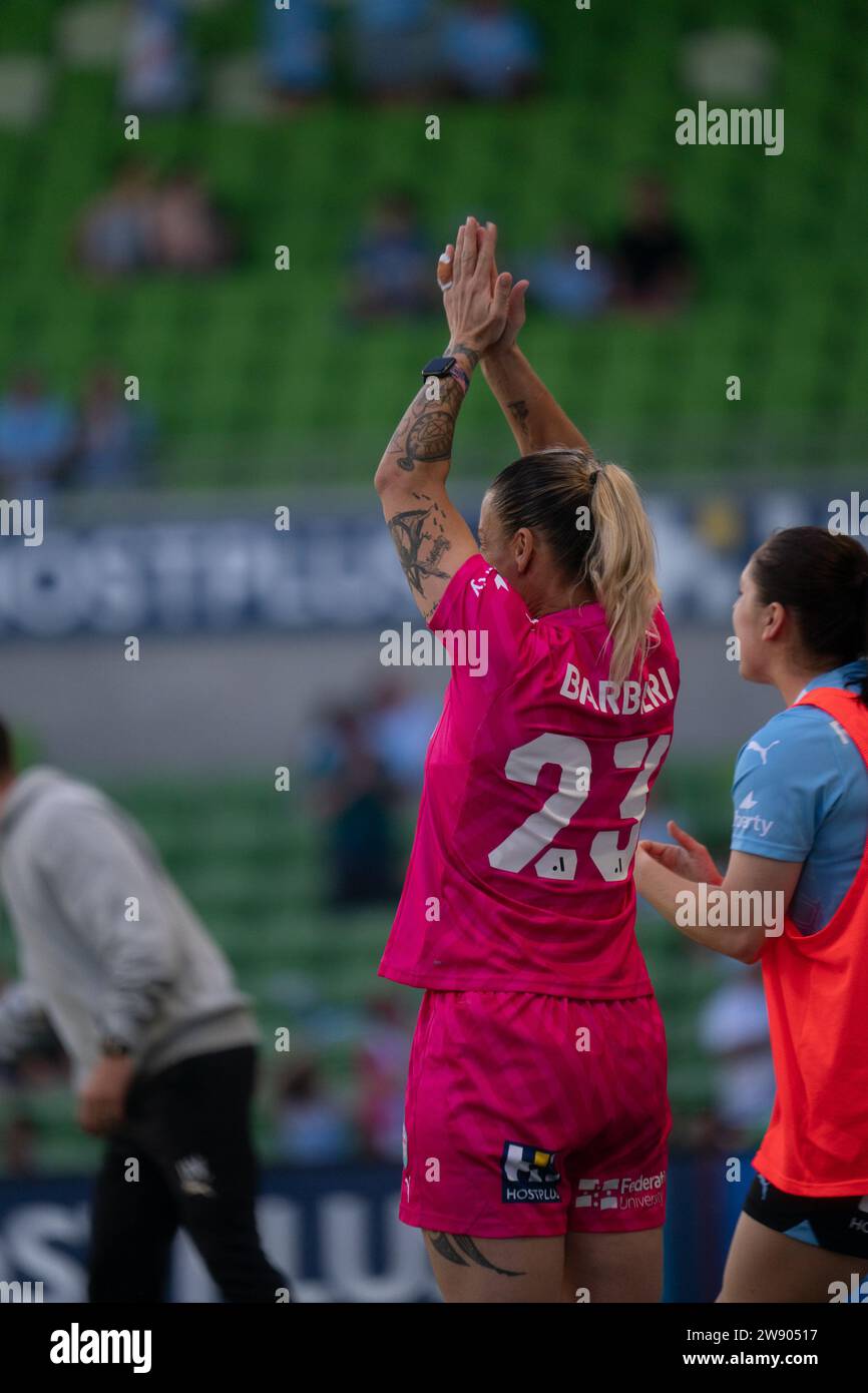 Melbourne, Australia. 23 December, 2023. Melbourne City FC Goalkeeper ...