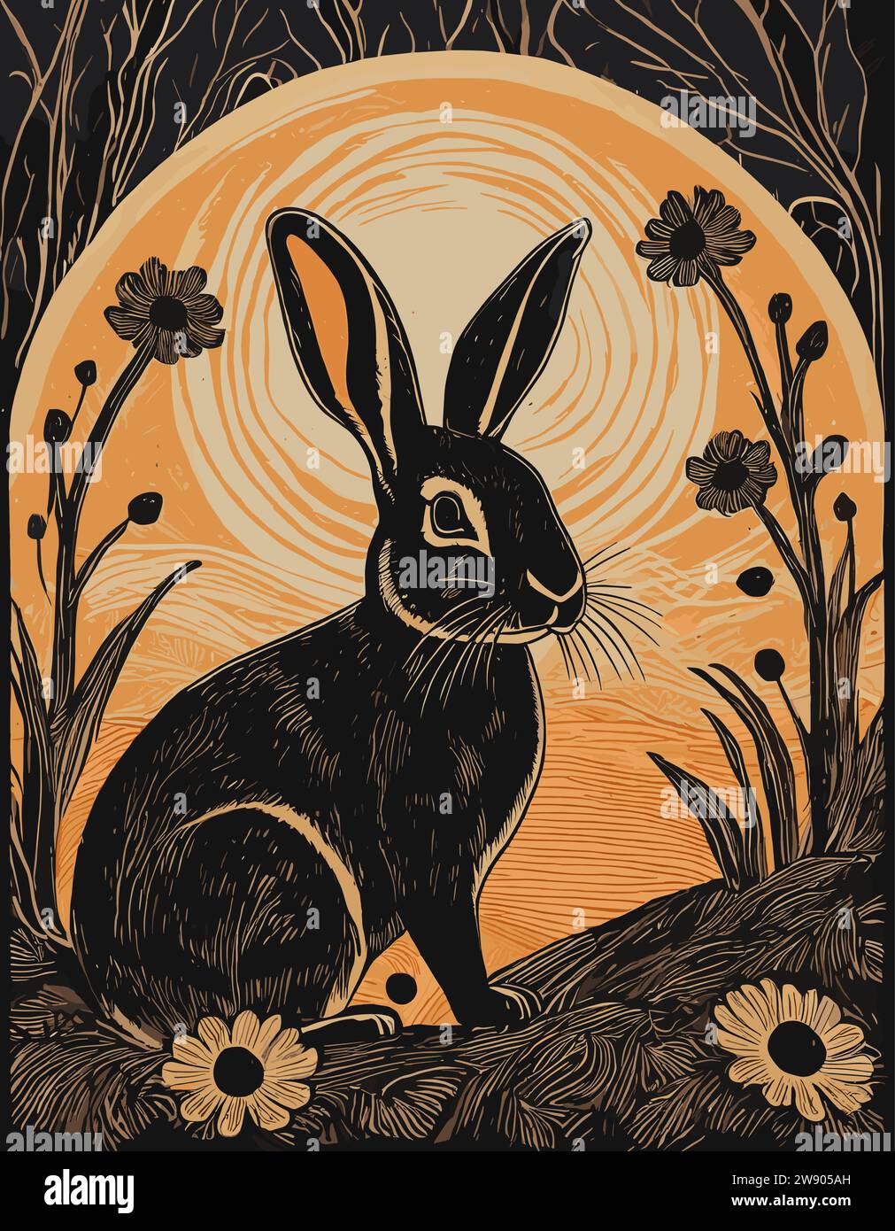 Black water rabbit hi-res stock photography and images - Alamy