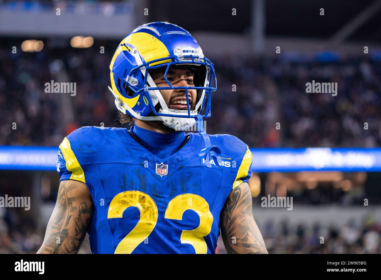 Los Angeles Rams running back Kyren Williams (23) during a NFL ...