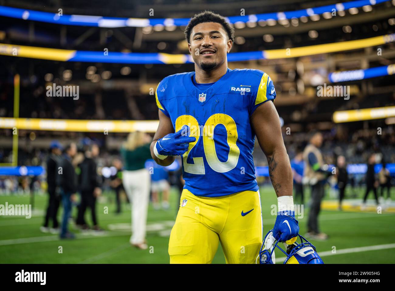 Inglewood, United States. 22nd Dec, 2023. Los Angeles Rams running back ...