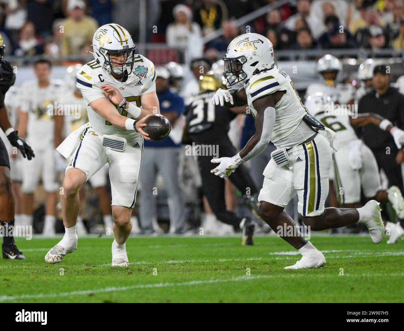 Tampa, USA. 22nd Dec, 2023. December 22, 2023: Georgia Tech quarterback ...