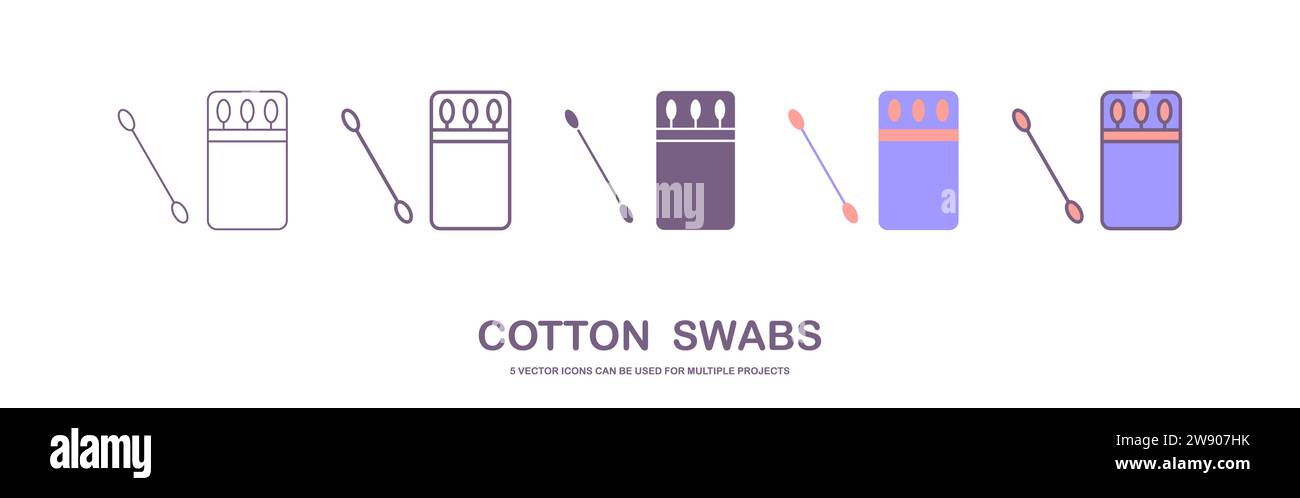 Cotton swab icon, vector illustration. vector cotton swab icon ...