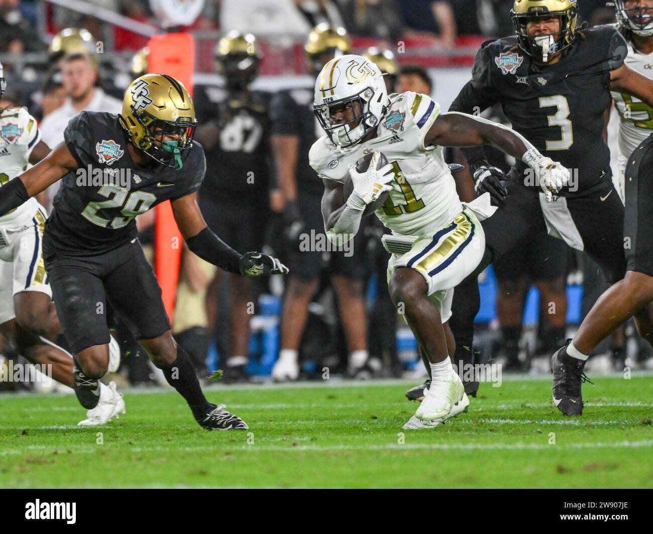 Tampa, USA. 22nd Dec, 2023. December 22, 2023: Georgia Tech running ...