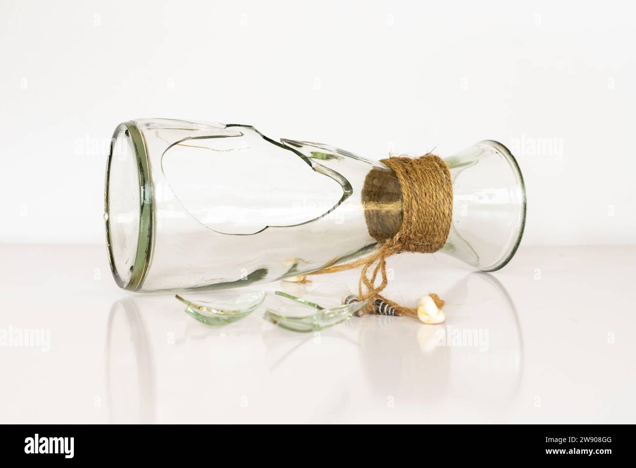 Broken glass bottle hi-res stock photography and images - Alamy