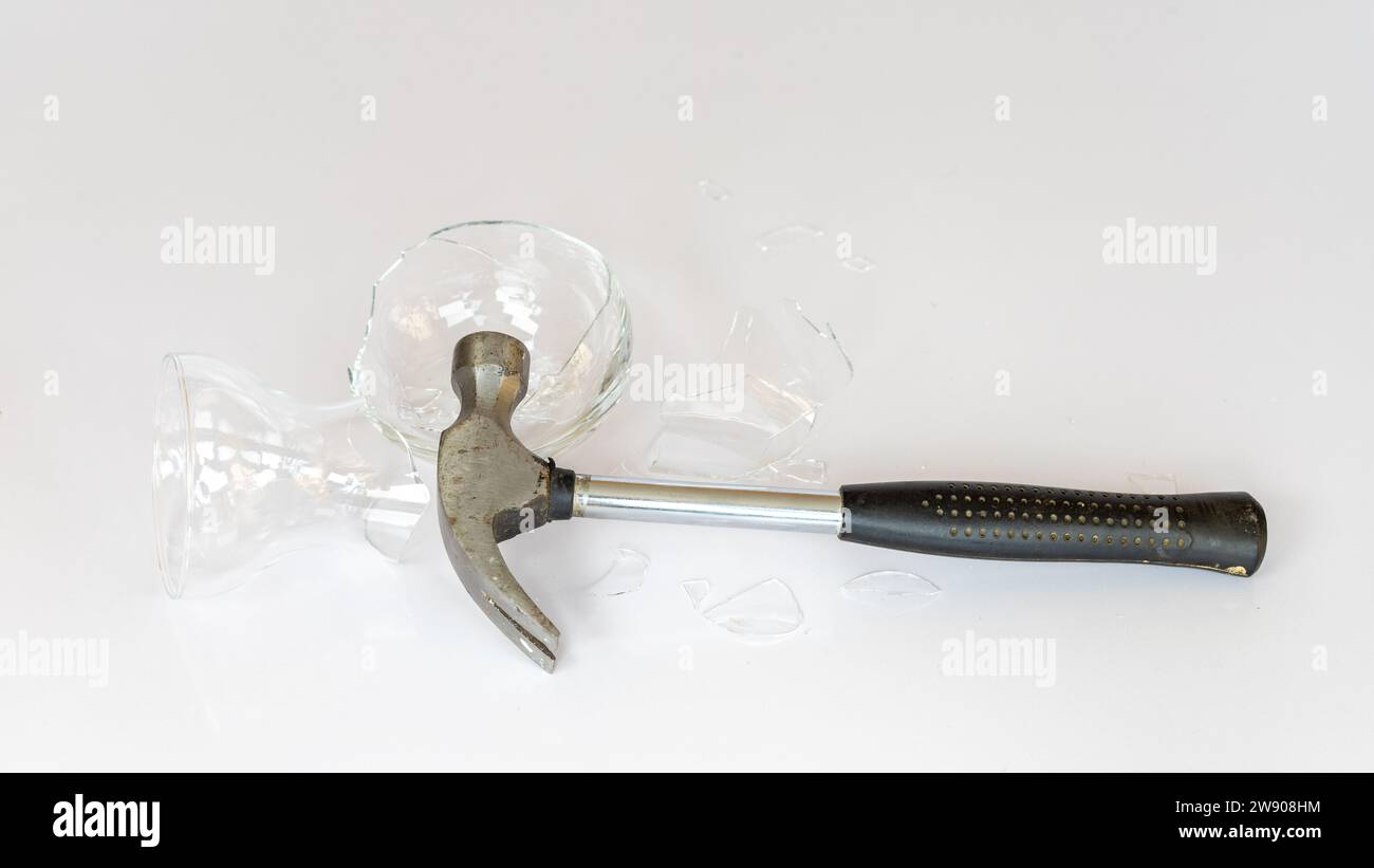 Broken glass bottle hi-res stock photography and images - Alamy