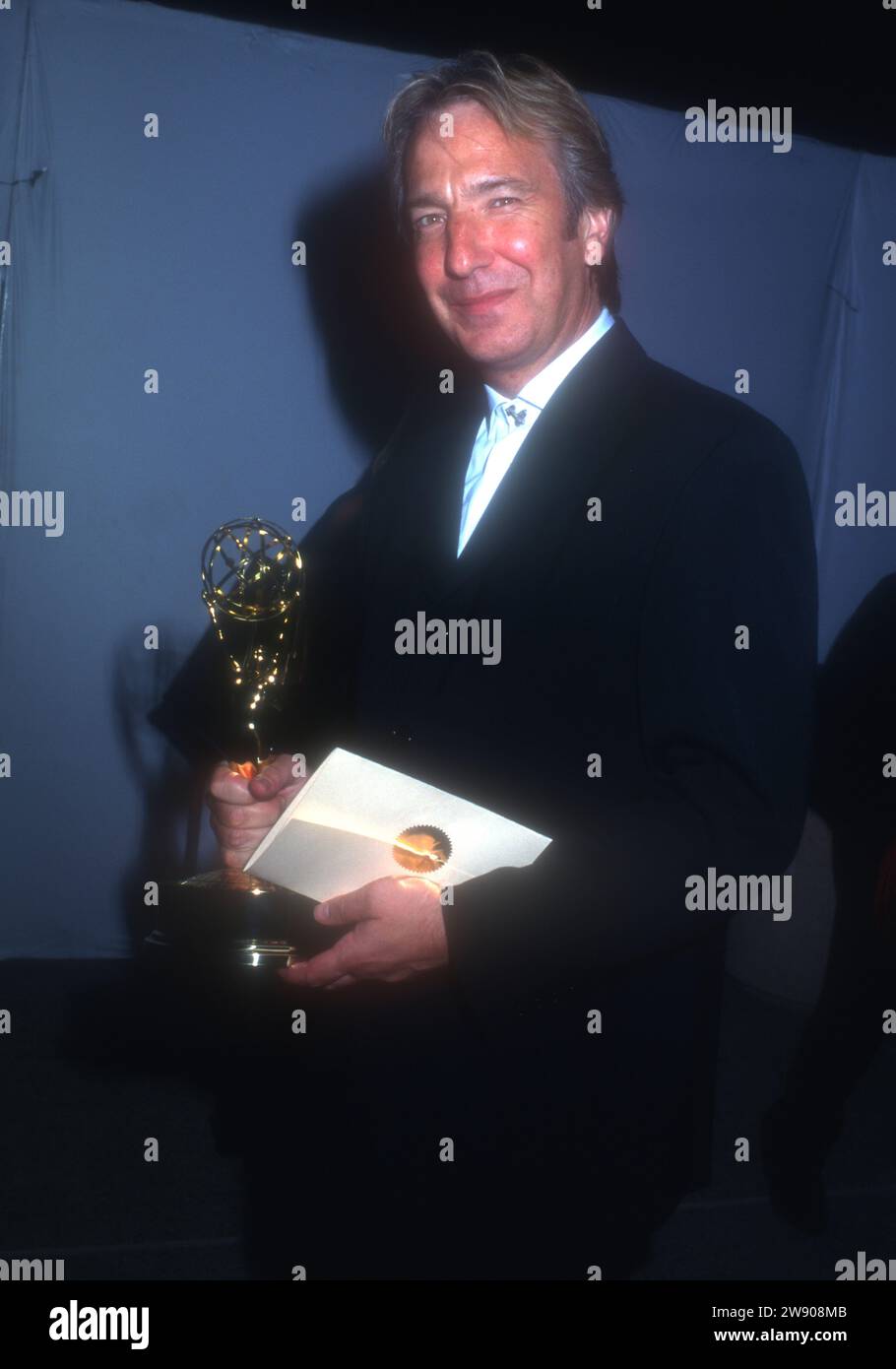 Pasadena, California, USA 8th September 1996 Actor Alan Rickman with ...