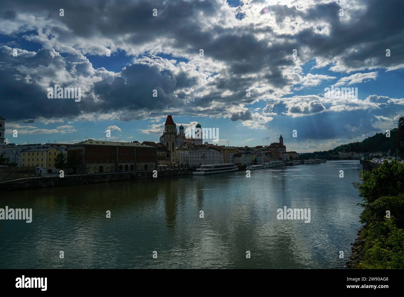 Passau is known for its old town and baroque buildings, including St ...