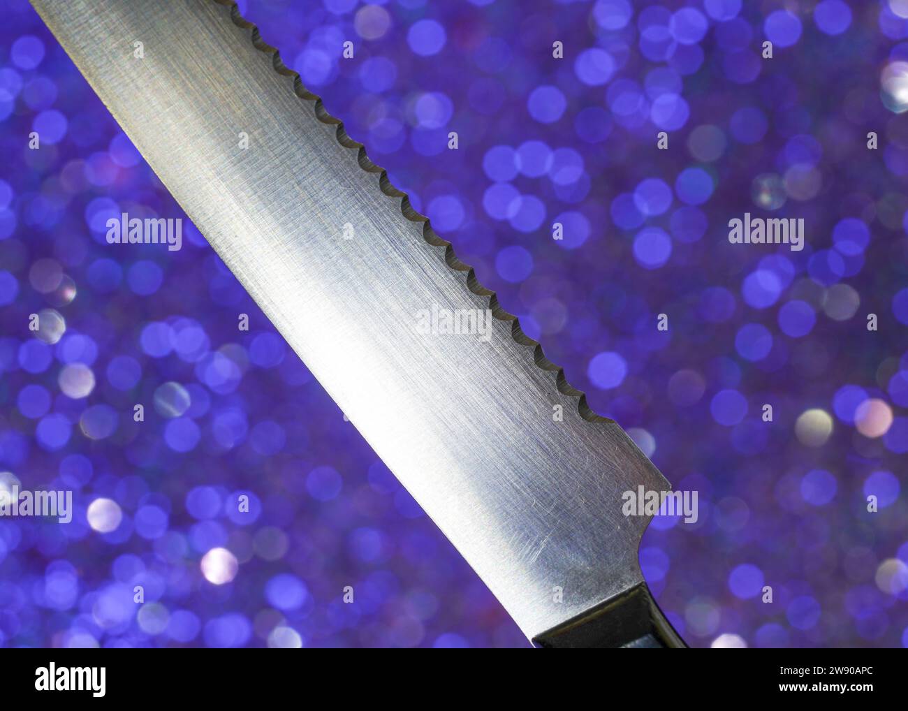 Pocket knife with wooden handle and forged scabbard in detail Stock ...