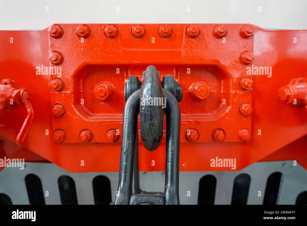 Railway made of robust steel for long-lasting loads on the rails and ...