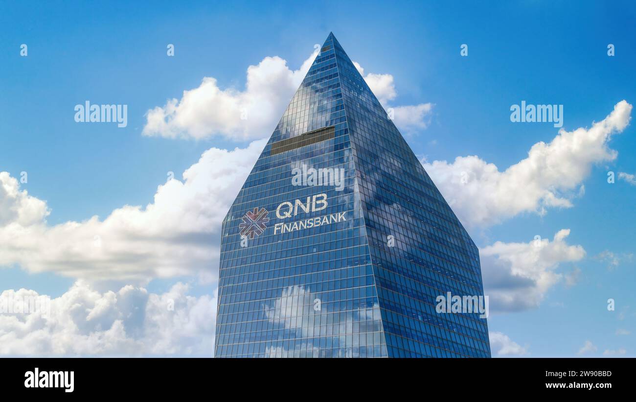 Istanbul Turkey - 20 September 2018: Situated in the bustling financial ...